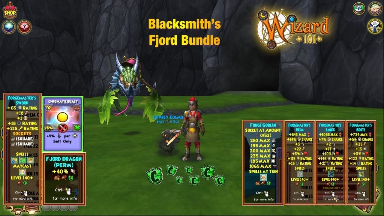 Wizard101: Blacksmiths Fjord Bundle review ️ ️⚔️🪓🪚🧪 - YouTube