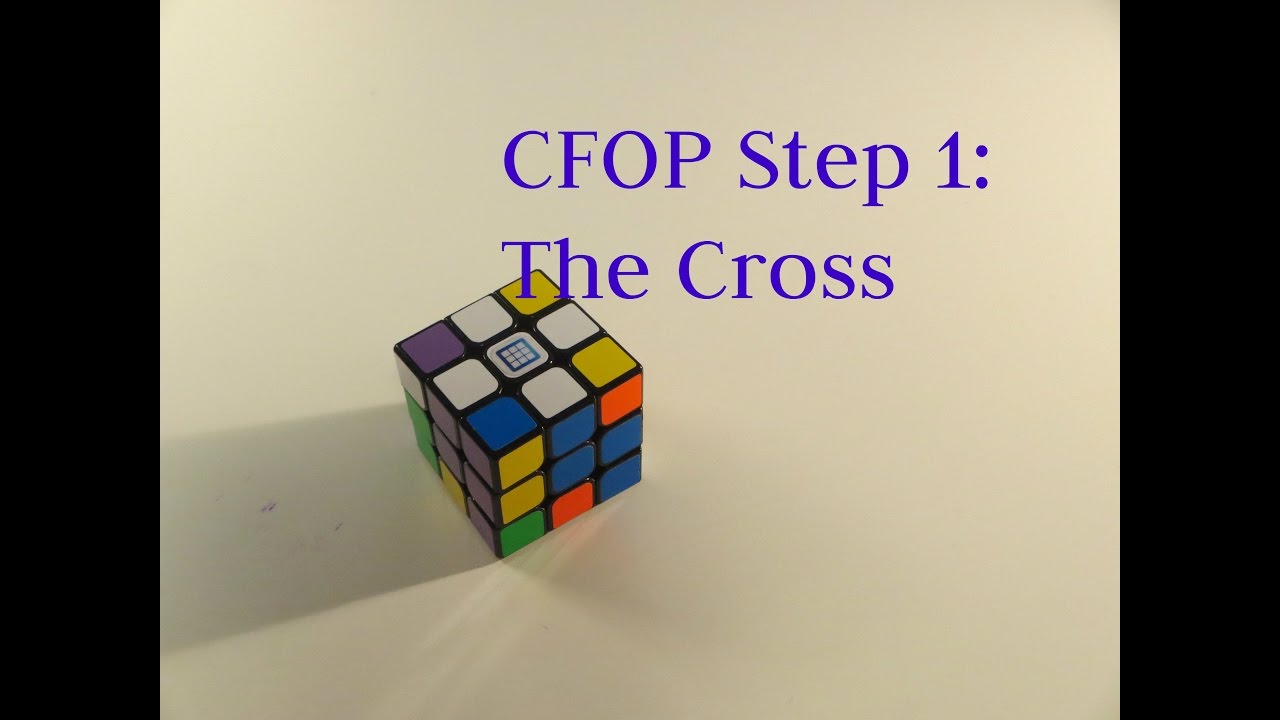 Transitioning to CFOP Step 1 - the Cross - YouTube