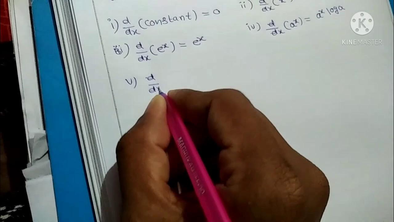 derivatives of basic elementary functions - YouTube