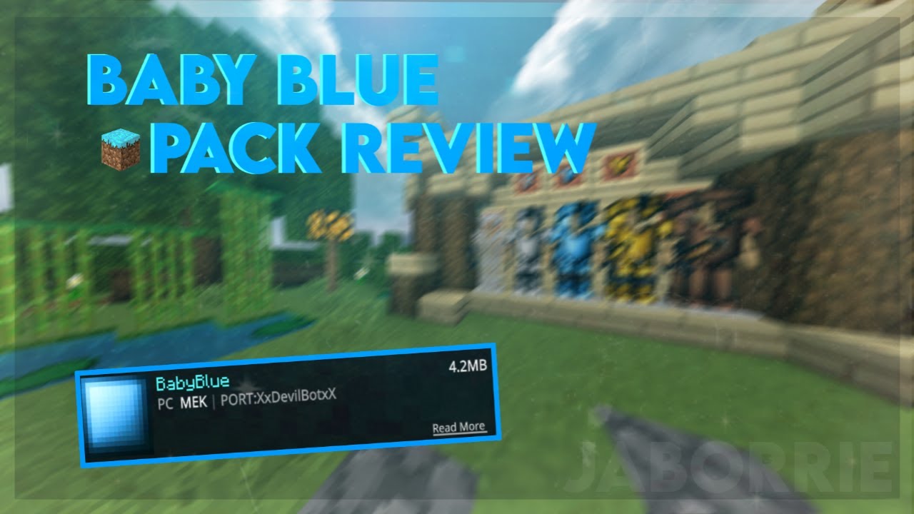 MCPE PvP Pack | Baby Blue [FPS Boost] [Jaborrie] - YouTube