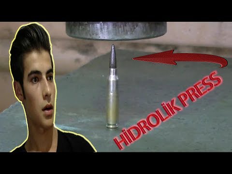 100 TON HİDROLİK PRESS VS MERMİ!!