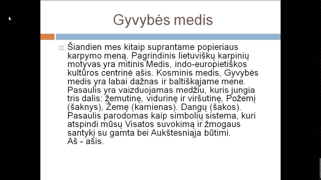 Gyvybes medis - YouTube