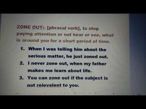 ZONE OUT [meaning] - YouTube