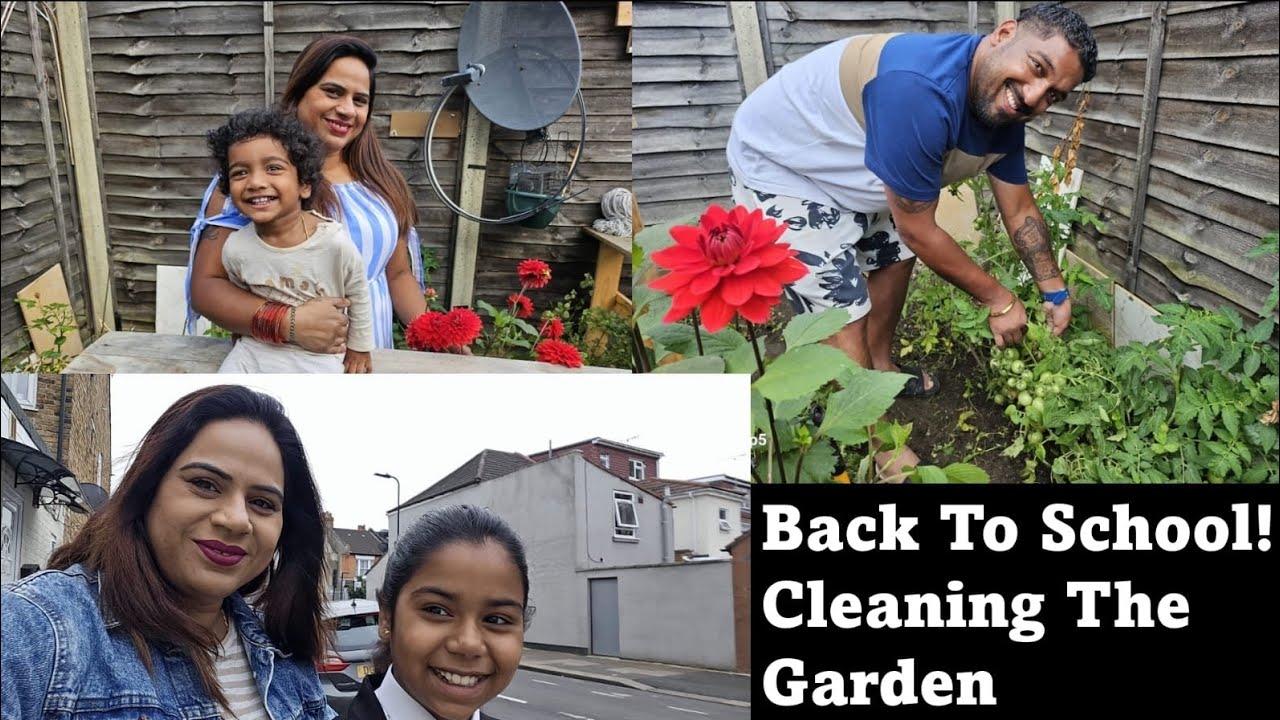 Cleaning The Garden | Daily Routine Started.# School#work - YouTube