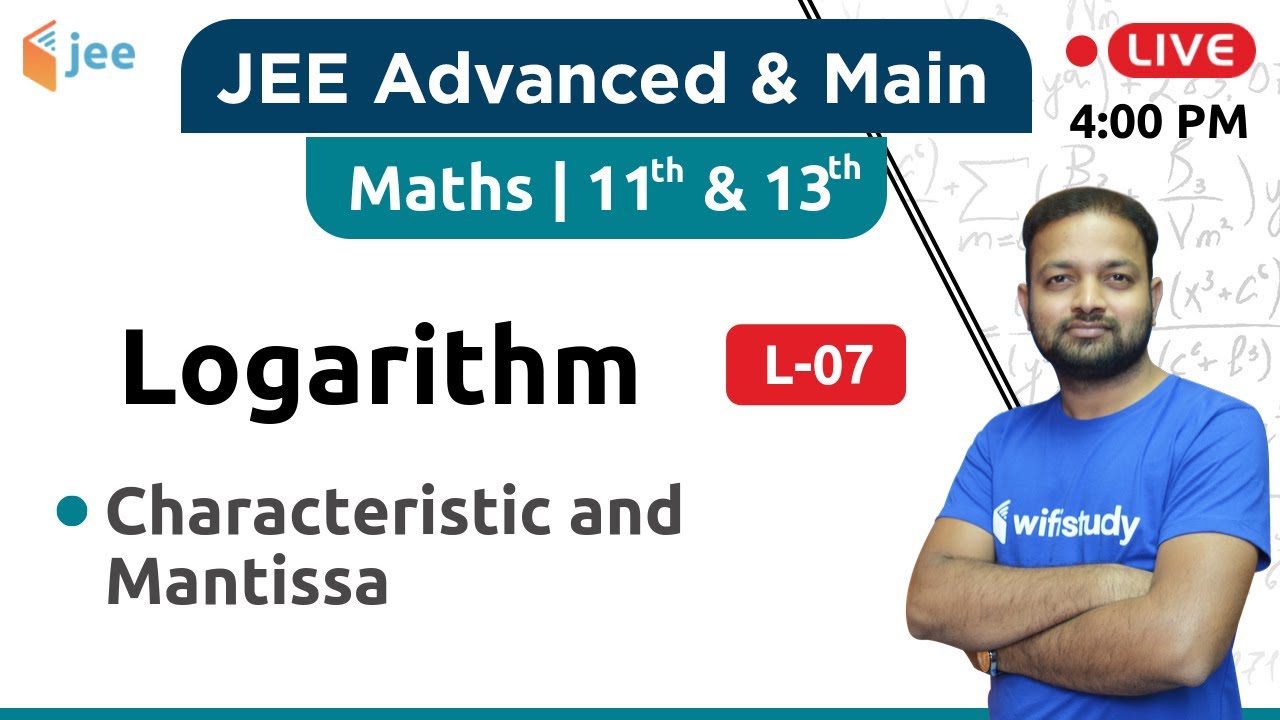 Characteristic and Mantissa - Logarithm (L-7) | Maths by Vishnu Sir ...