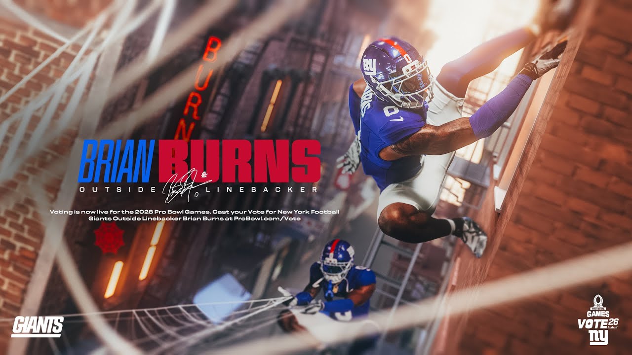 2026 Pro Bowl Vote: Brian Burns Spider-Man Trailer 🕷️ | New York Giants ...
