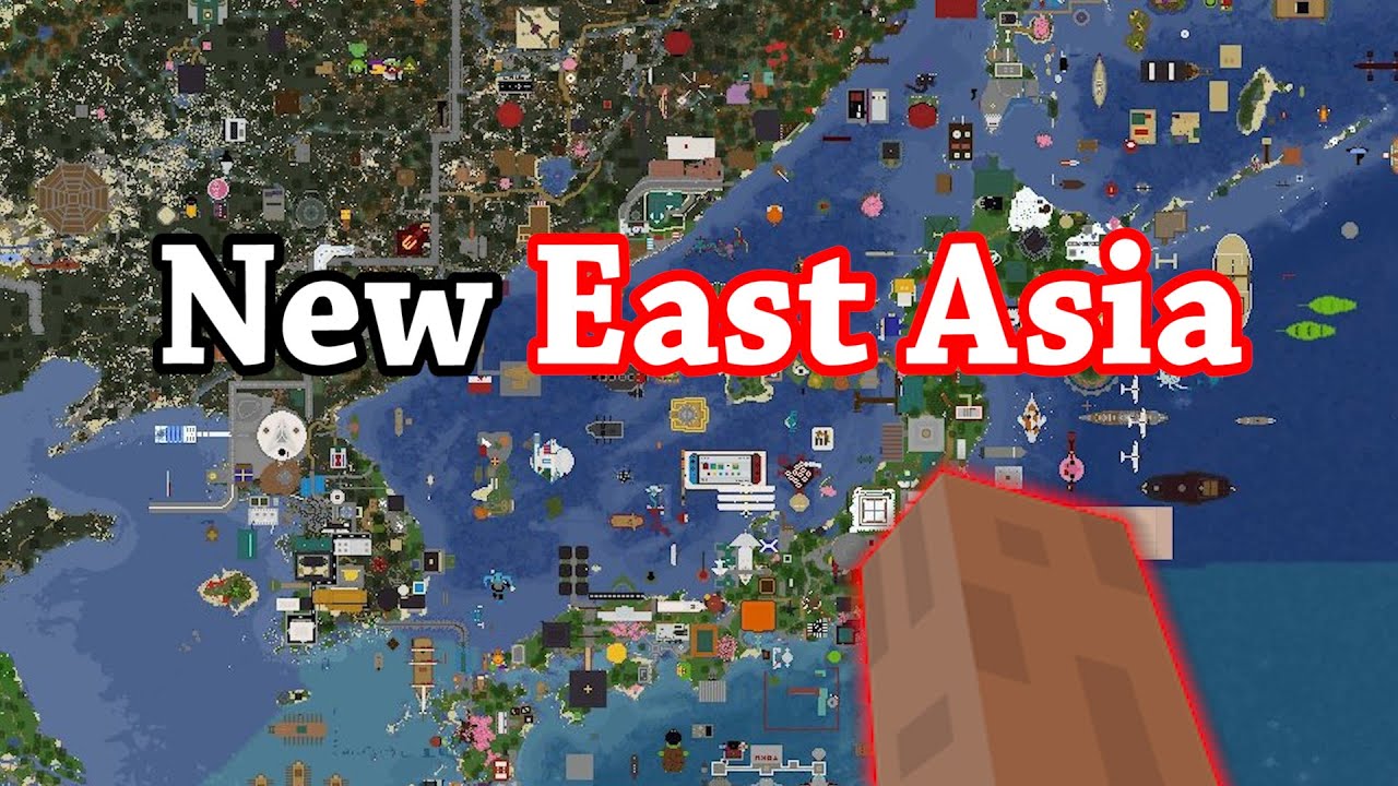 I Asked 300 Minecraft Players to Build A New East Asia - YouTube