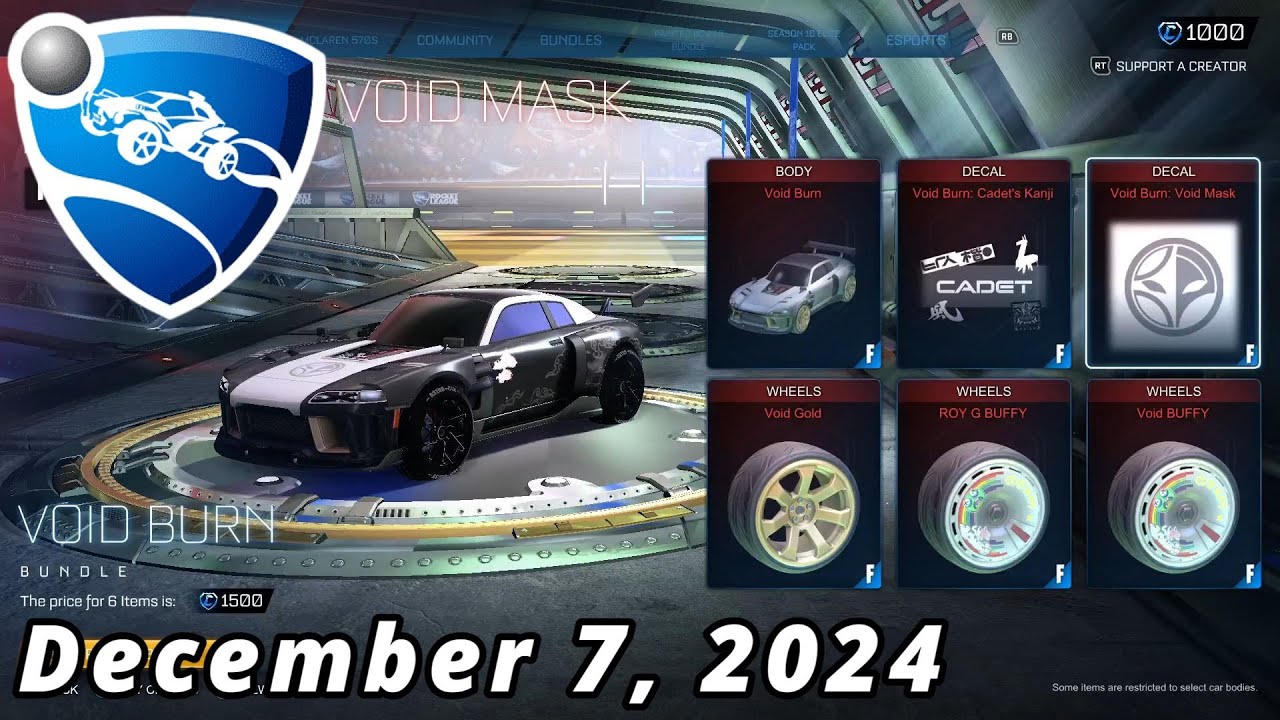 VOID BURN ROCKET LEAGUE BUNDLE! - YouTube