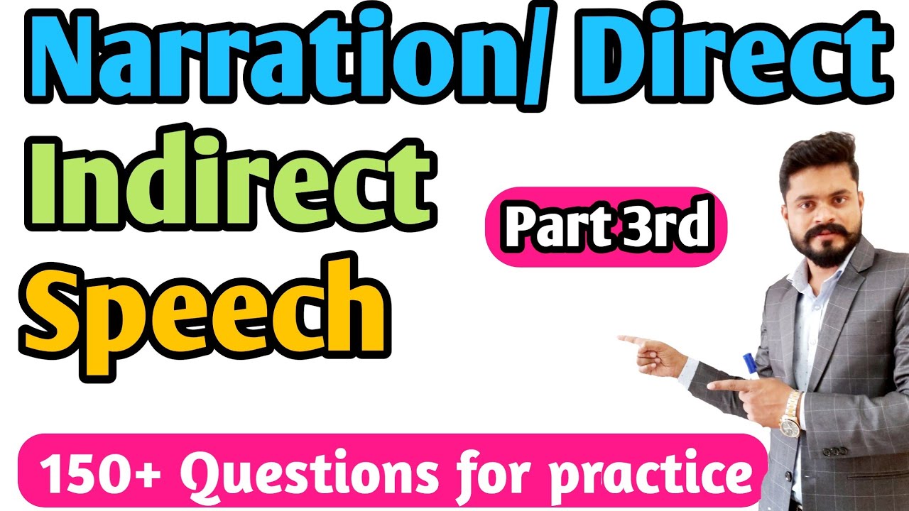 Narration part 3rd // Direct indirect Speech in English - YouTube