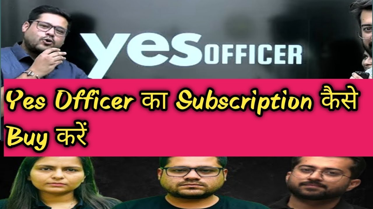 How To Buy Yes Officer Bank Subscription || Yes Officer Ka Subscription ...