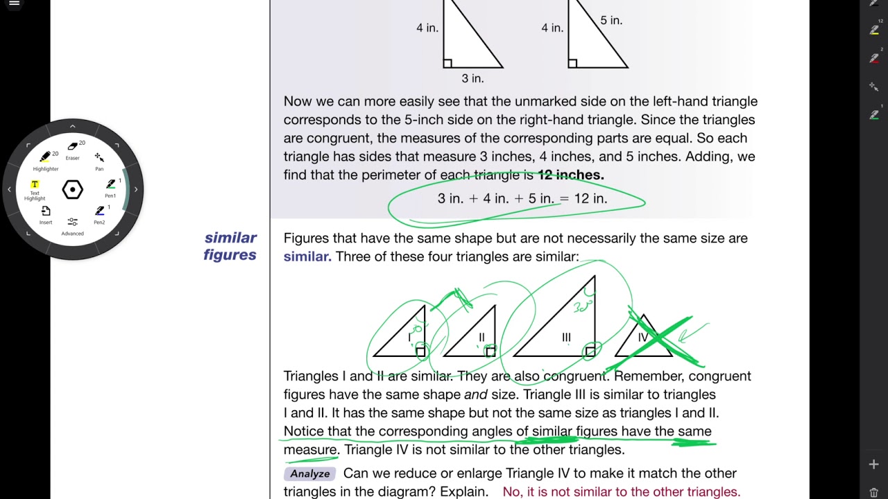 Lesson 109 Corresponding Parts, Similar Figures - YouTube