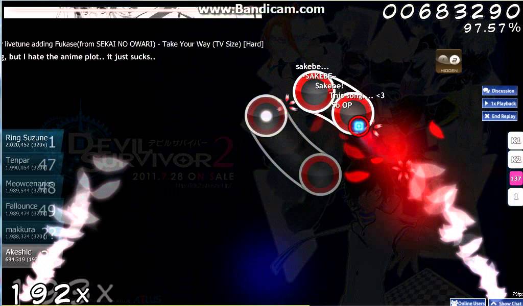 [Osu!]Devil Survivor 2 - Take your way [Hard] - YouTube