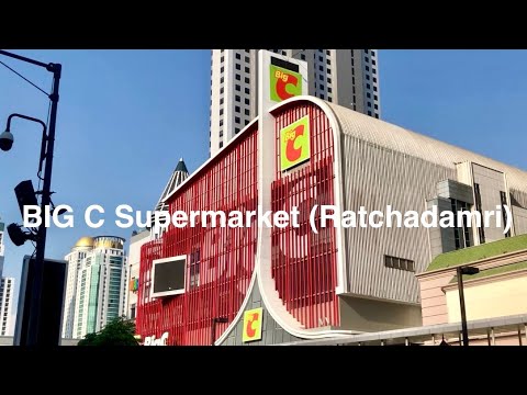 [4K] BIG C SUPERCENTER (Ratchadamri) in Bangkok. - YouTube