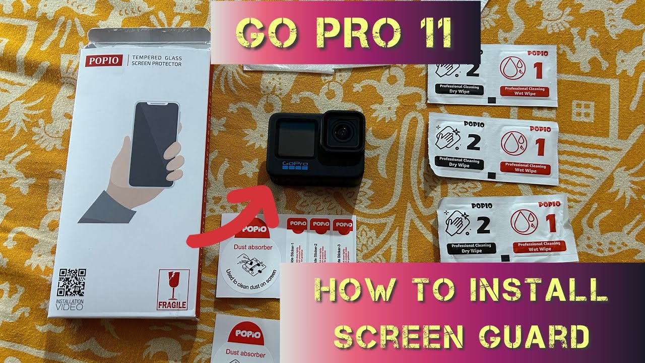 Install POPIO tempered glass at home | how to install POPIO screen ...