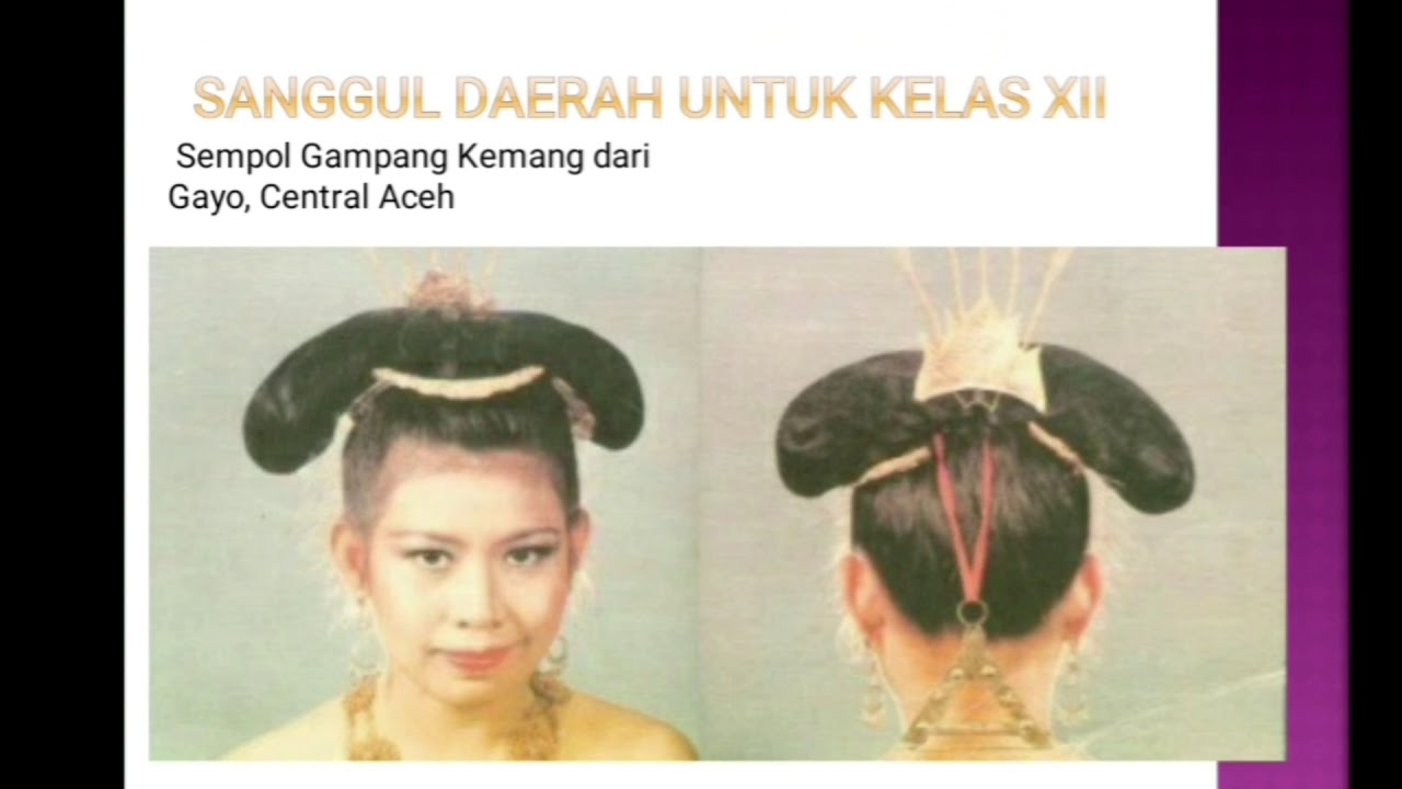 Materi sanggul sempol gampang kemang aceh XII Tata kecantikan SMK ...