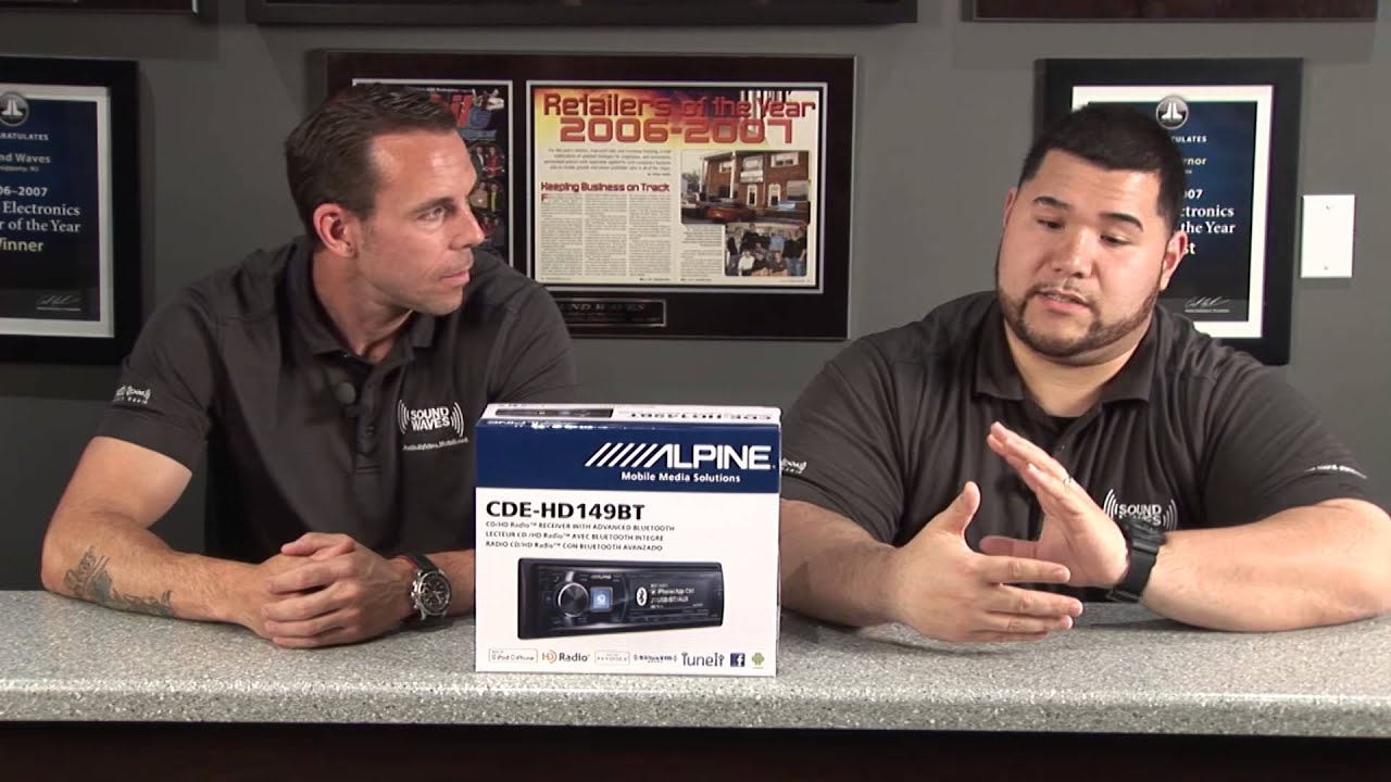 Alpine CDE HD149BT - YouTube