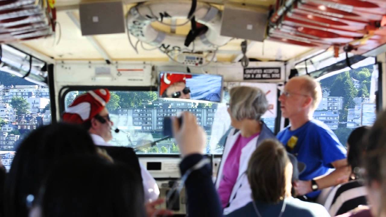 Seattle Duck Bus Tour .. footy 4 - YouTube