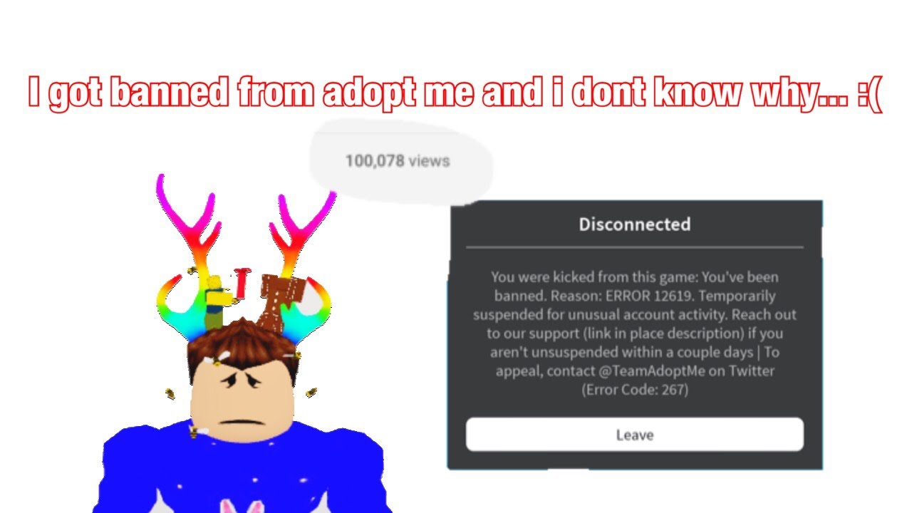 I got banned and I don’t know why :( Roblox | Adopt me... - YouTube