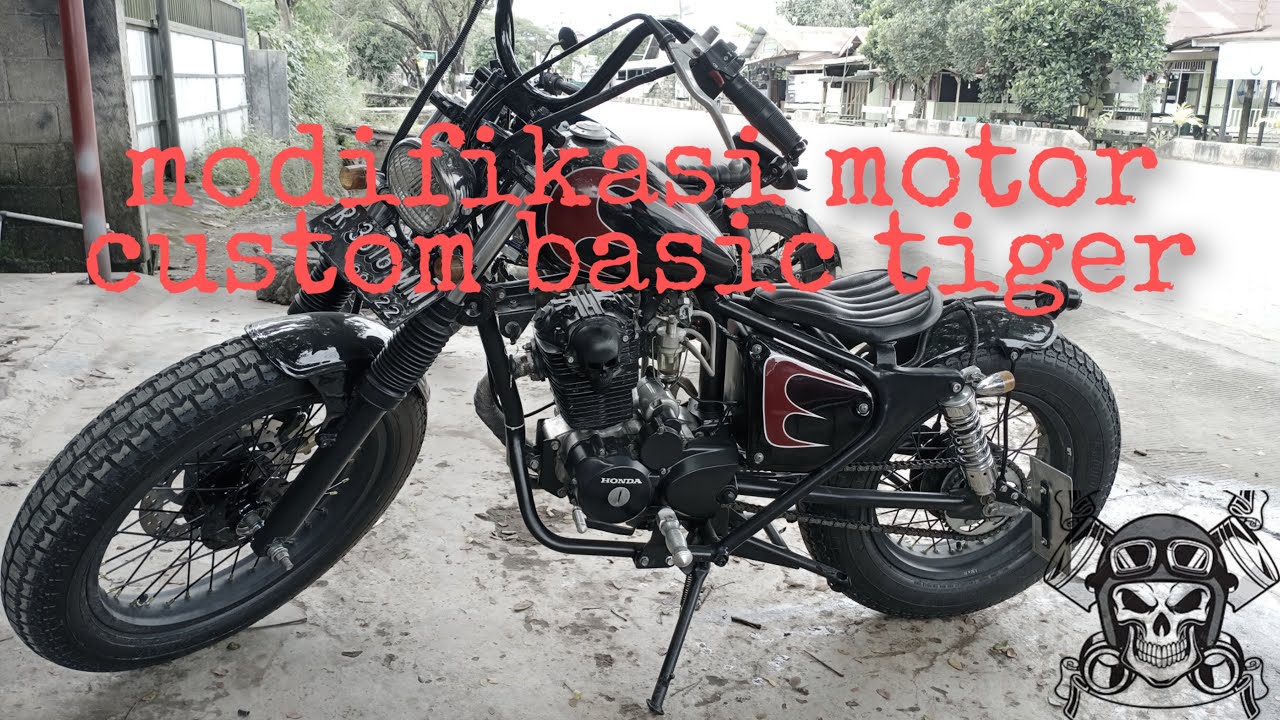 Motor custom japstyle/bratstyle dan chopper/bobber basic honda tiger ...