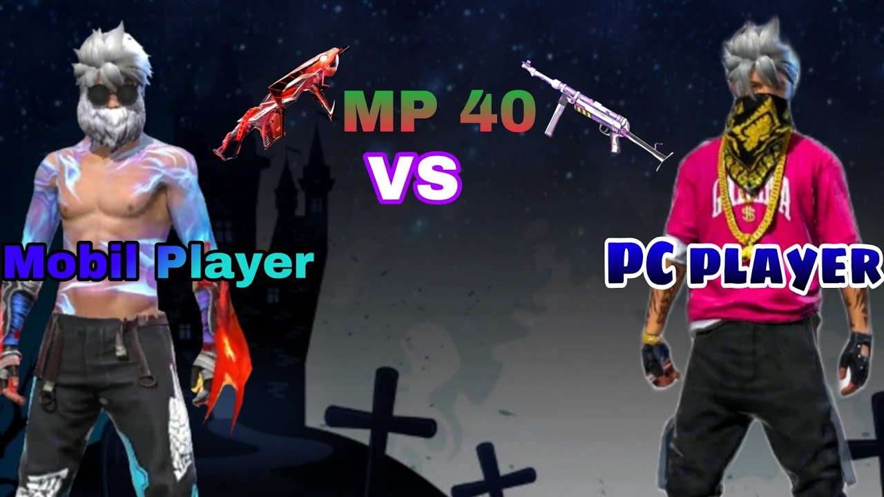 PC player MP40😤 VS redmi Mobil Player me MP40 #freefire #headshot ...