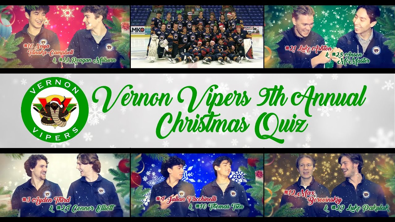 9th Annual Vipers Christmas Quiz - YouTube