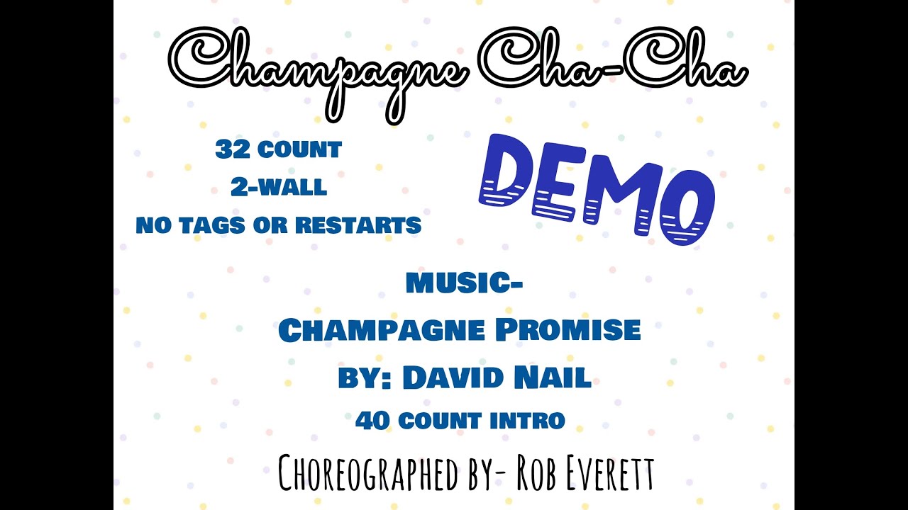Champagne Cha-Cha Line Dance DEMO - YouTube