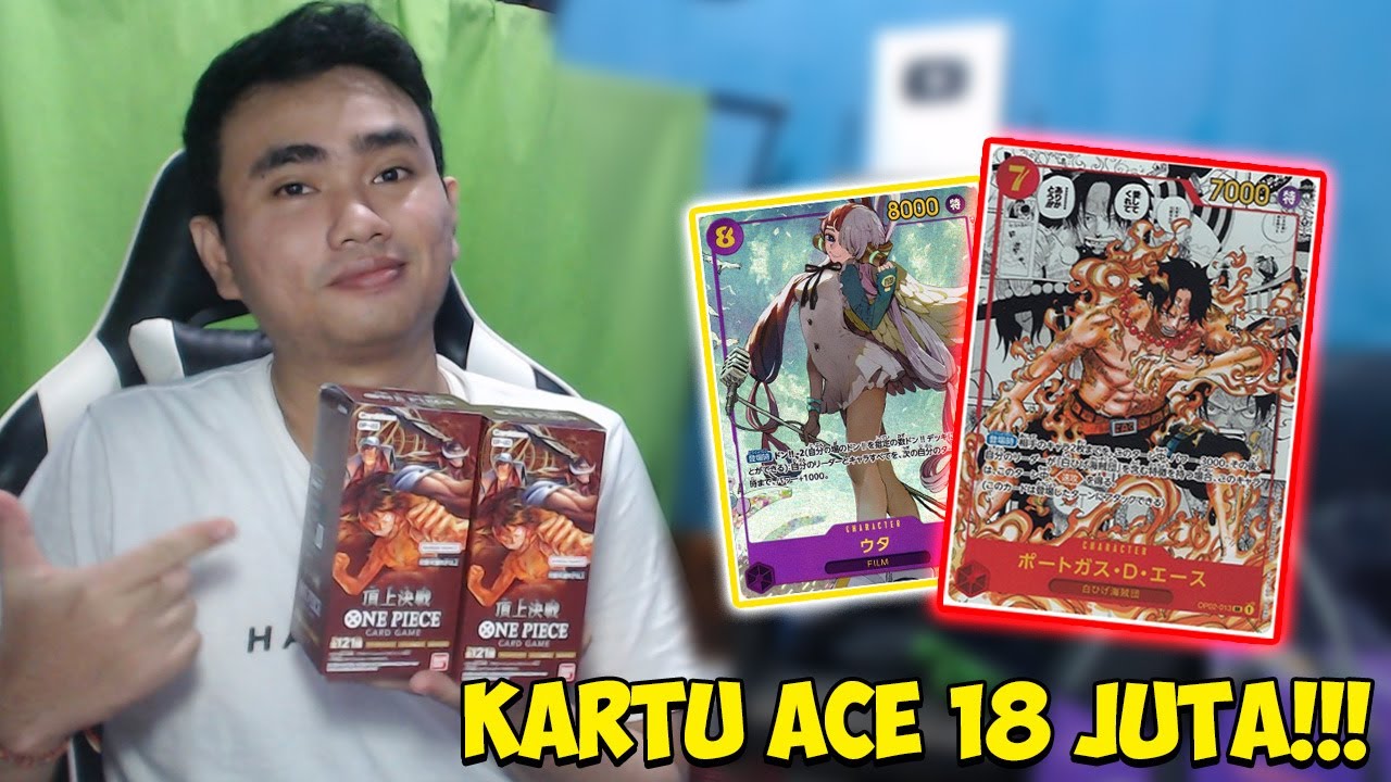 SEMOGA DAPAT KARTU ACE MANGA 18 JUTA! One Piece TCG [OP-02] PARAMOUNT ...