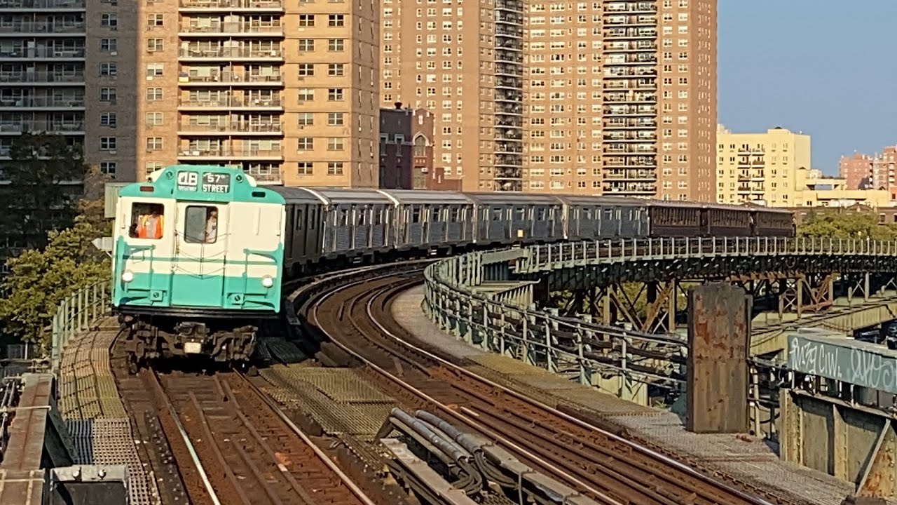 Parade Of Trains 2022 R10 R16 R32 BRT Gate Cars Passing By West 8th St ...