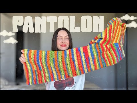 Rengarenk Yazlık Tığ İşi Pantolon Ördüm 🌈🧶 | Örgü Vlog