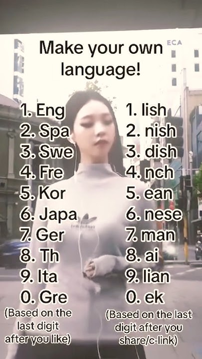 Make your own language! - YouTube