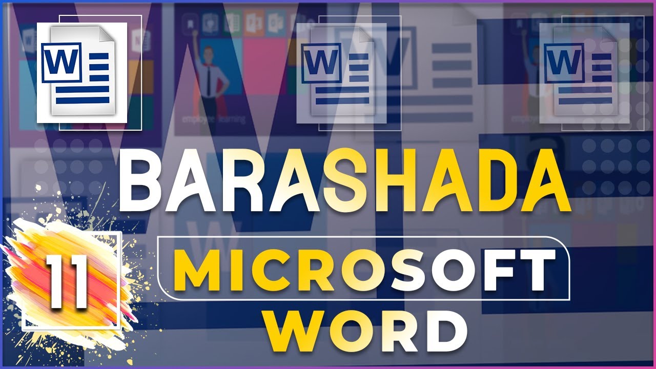CASHARKA 11AAD | Barashada Microsoft Word 2010 | Shortcut-yada ugu ...