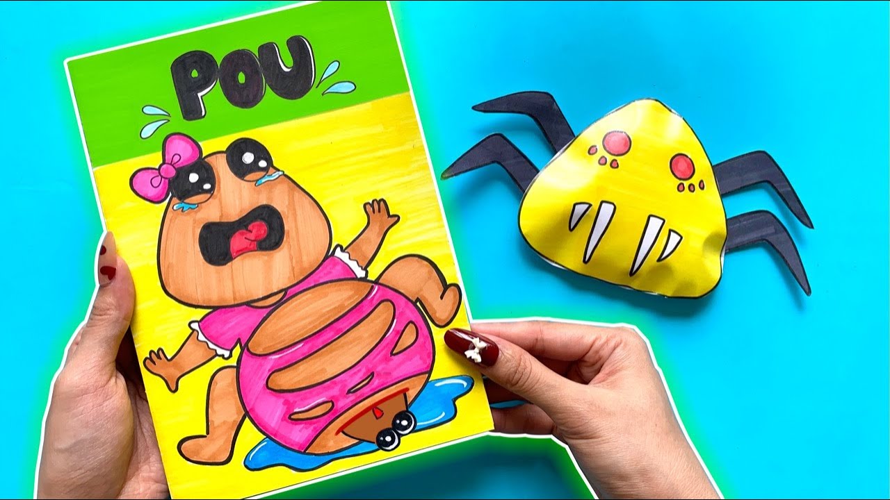 💩MAKING BABY POU& BOU'& POULINA REVENGE GAMING BOOK📚 +👶BABY POU&BOU'S ...