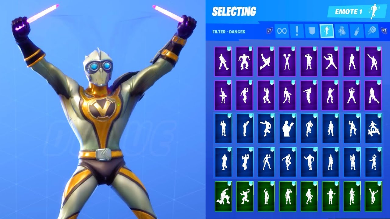 VENTURION SKIN SHOWCASE WITH ALL FORTNITE DANCES & EMOTES - YouTube
