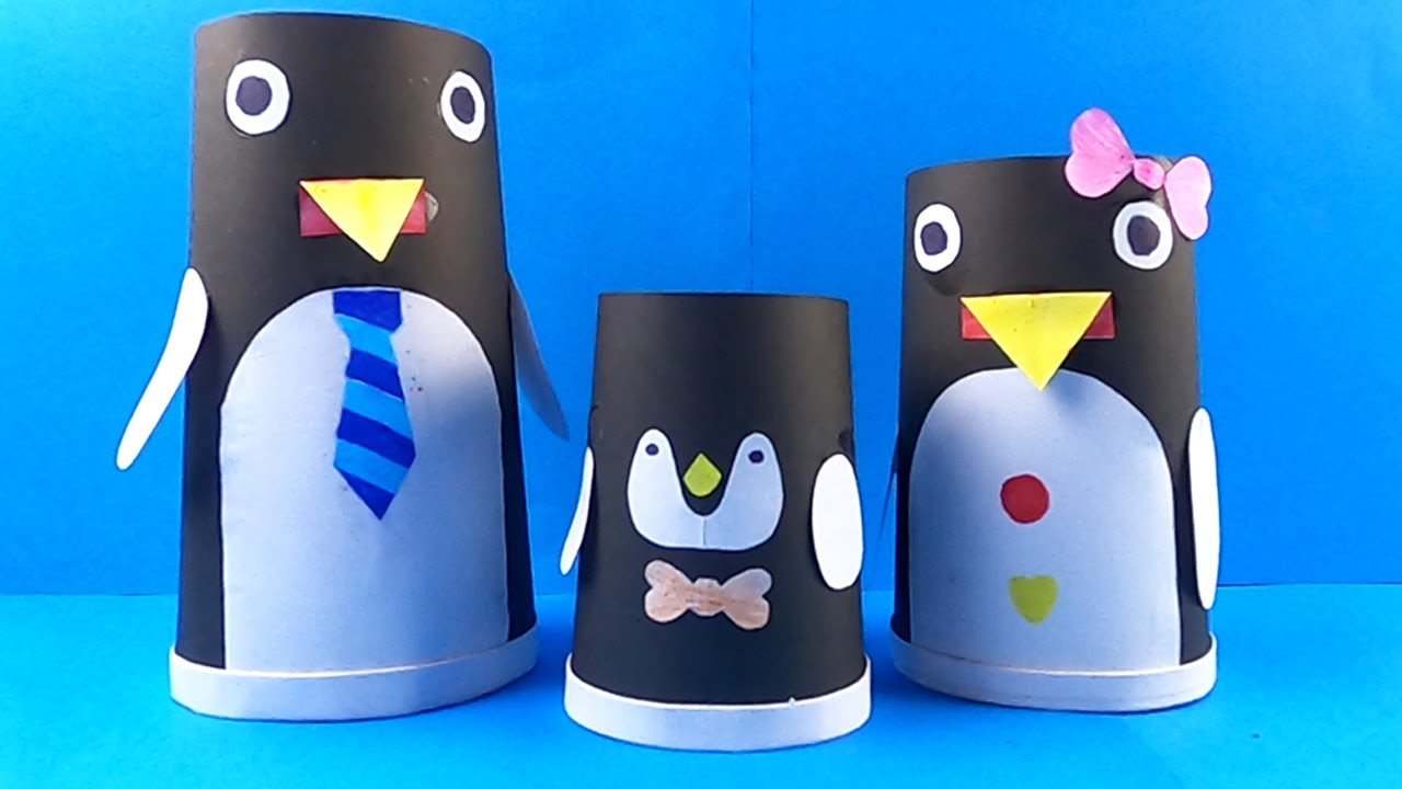 How To Make Origami Paper PENGUIN | DIY Origami Paper Craft Idea | DIY ...