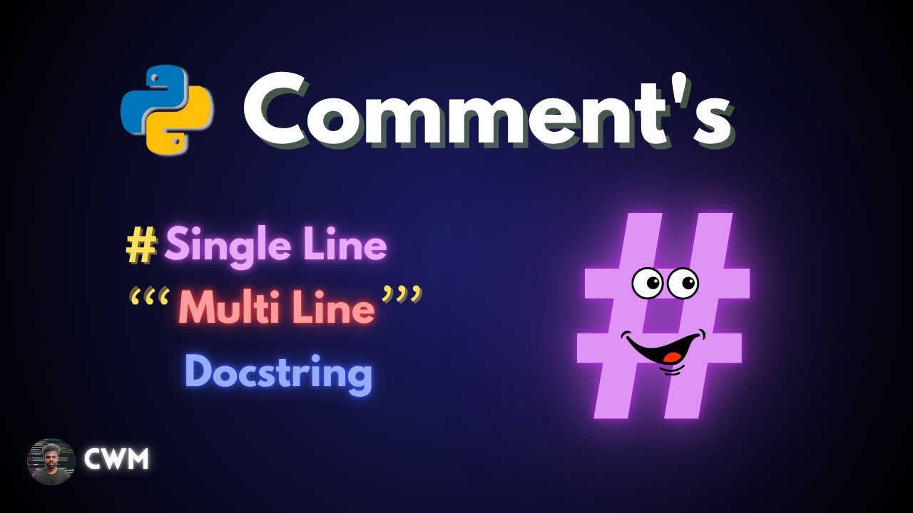 Comments in Python Explained 💬 for Beginners - YouTube