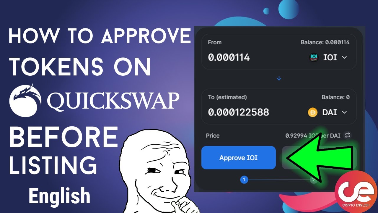 How To Approve Tokens on QuickSwap Before Listing ? English - YouTube