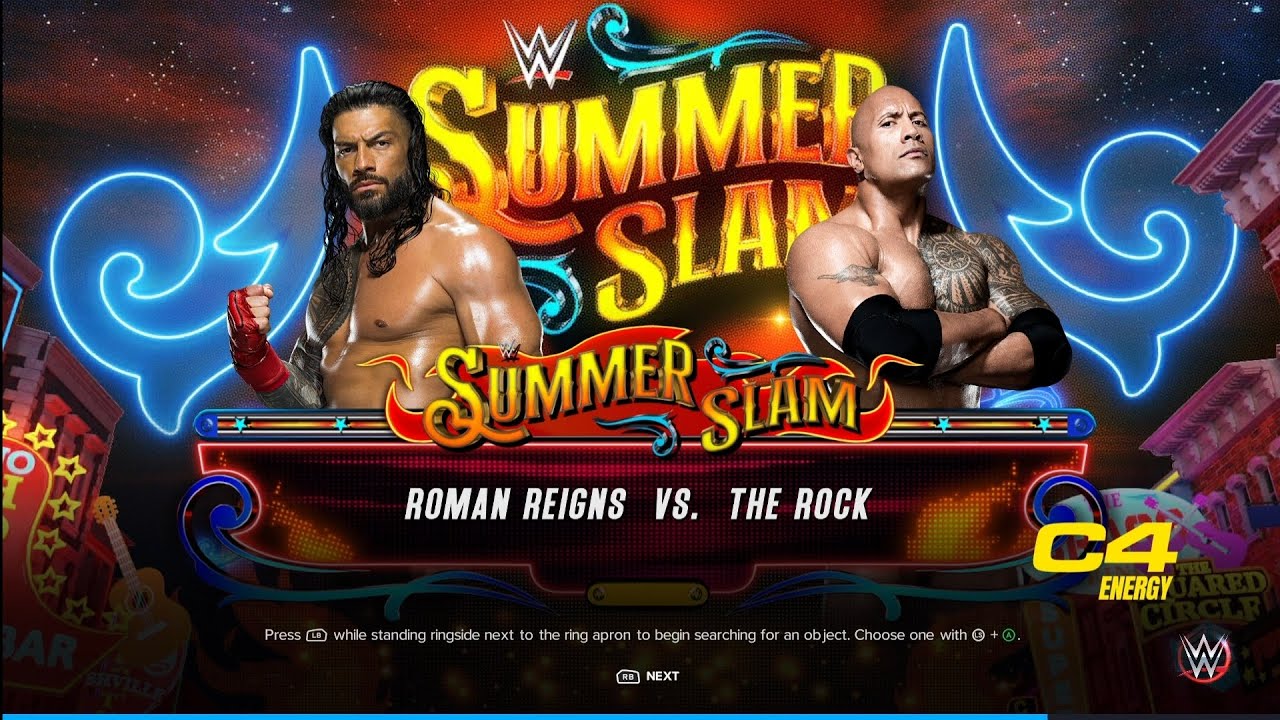Tribal Combat Match-Roman Reigns vs The Rock -WWE Summer Slam #wwe # ...