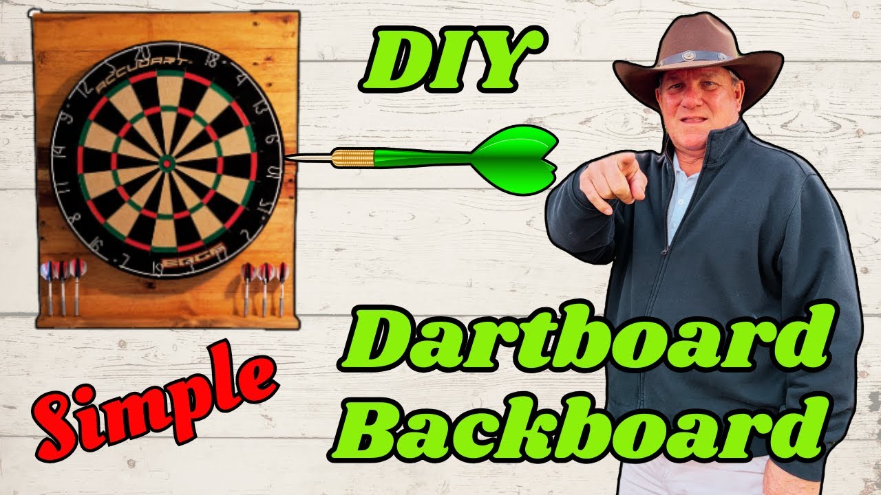 DIY Dartboard Backboard | Hang On Door | Pallet Wood Project - YouTube