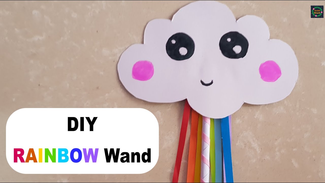 DIY RAINBOW WAND | Princess or Fairy Magic Wand | How to make a ANGEL ...