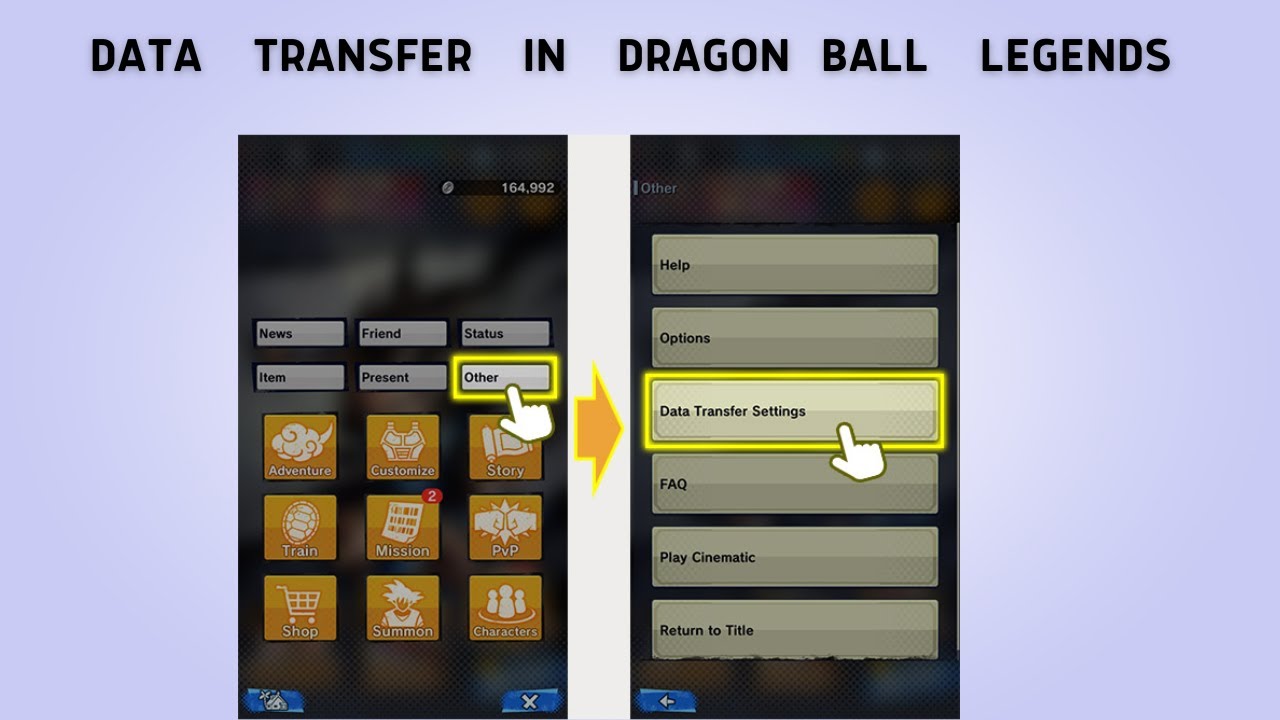 How to Data Transfer in dragon ball legends - YouTube