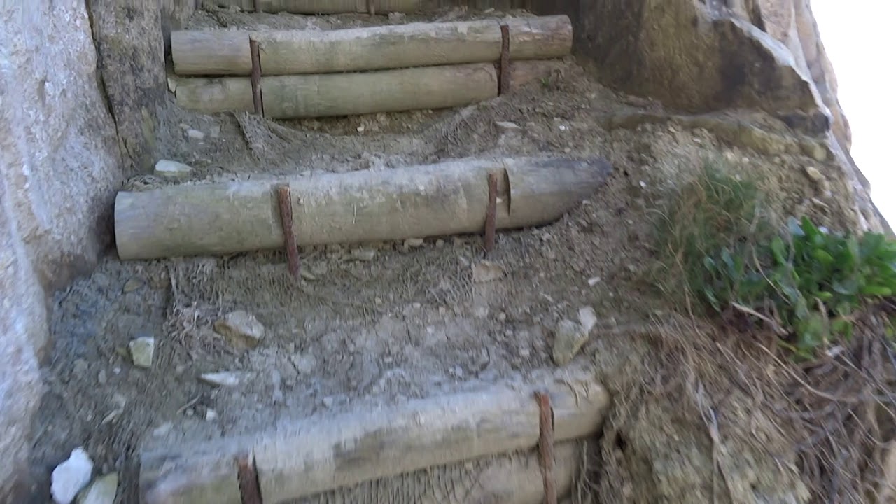 Portland cliff steps - YouTube