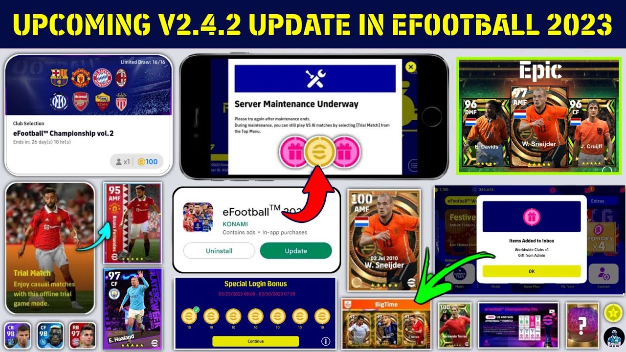 Upcoming New Update V2.4.2 Full Details || Konami Anniversary, Free ...