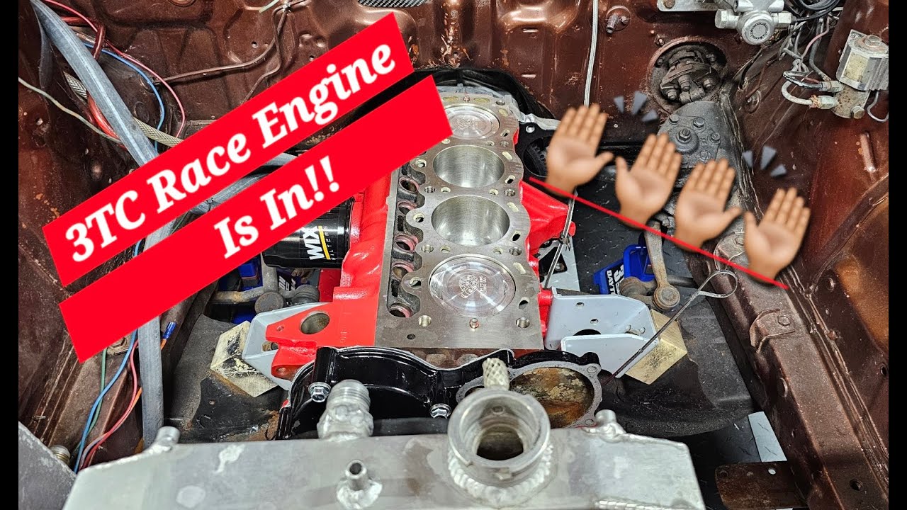 3tc race motor in our 80 corolla #3tc #psiracing - YouTube