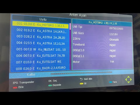 DİJİTSU 32 D7000 kanal yükleme
