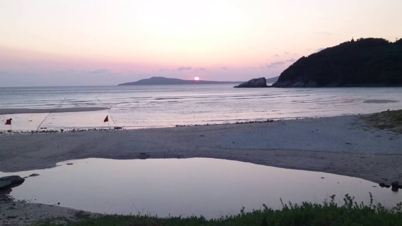 "Beautiful beaches in Japan" Takahama beach in Fukue island on the east ...