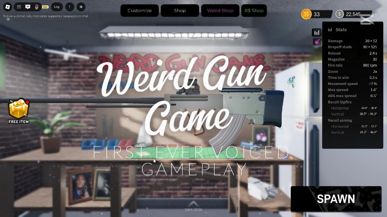 (Roblox) Weird Gun Game + First Ever Voiced Gameplay - YouTube