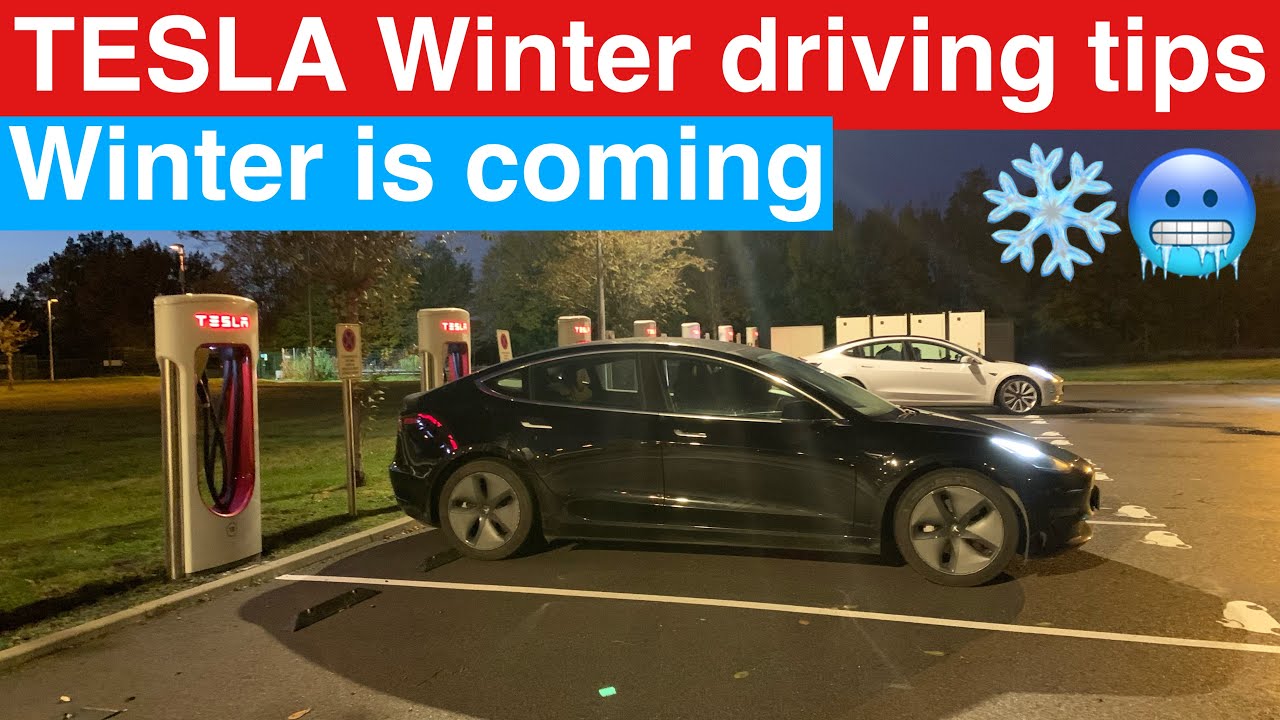 TESLA Winter driving tips Snow, Ice, cold weather. How to drive safely ...