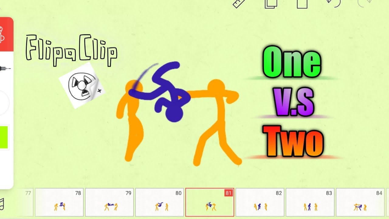 One vs Two | Flipaclip stickman fight animation| - YouTube