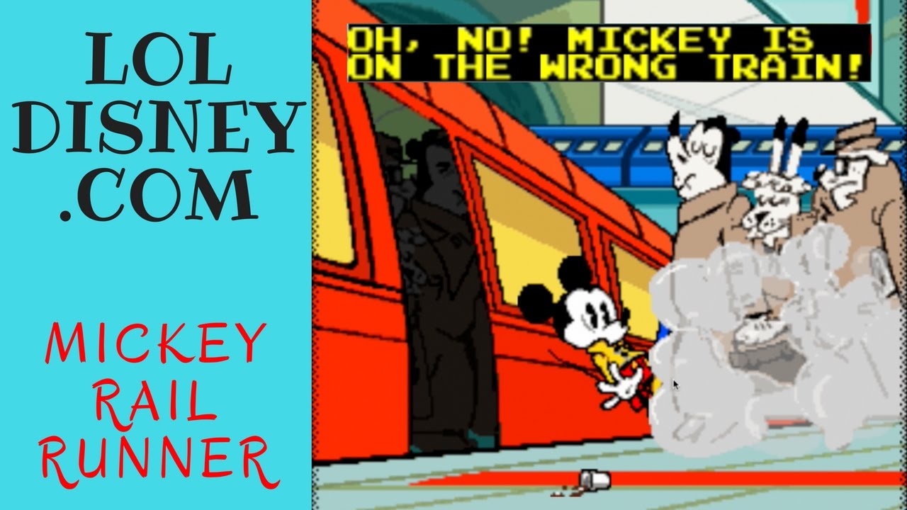Mickey Mouse Rail Runner Game from LOL Disney Online - YouTube