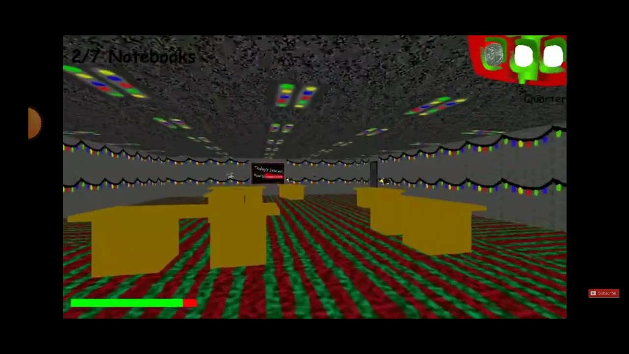 baldi is Luigi!! l'm LUIGI BASICS IN Christmas!! | LUIGI PLAYS BALDI'S ...